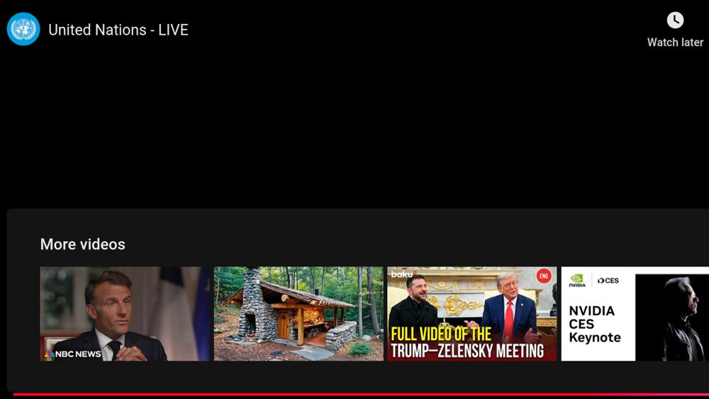 United nations web tv channel Live Webcam, New York